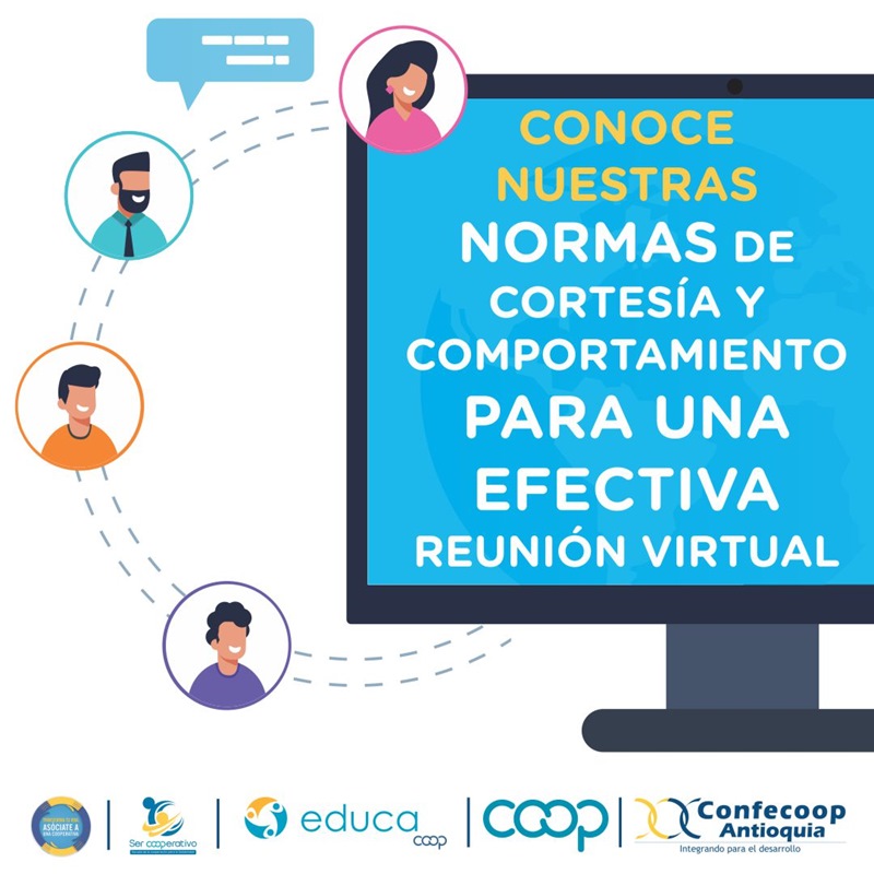 Normas de Cortesía en Reuniones Virtuales | Confecoop Antioquia